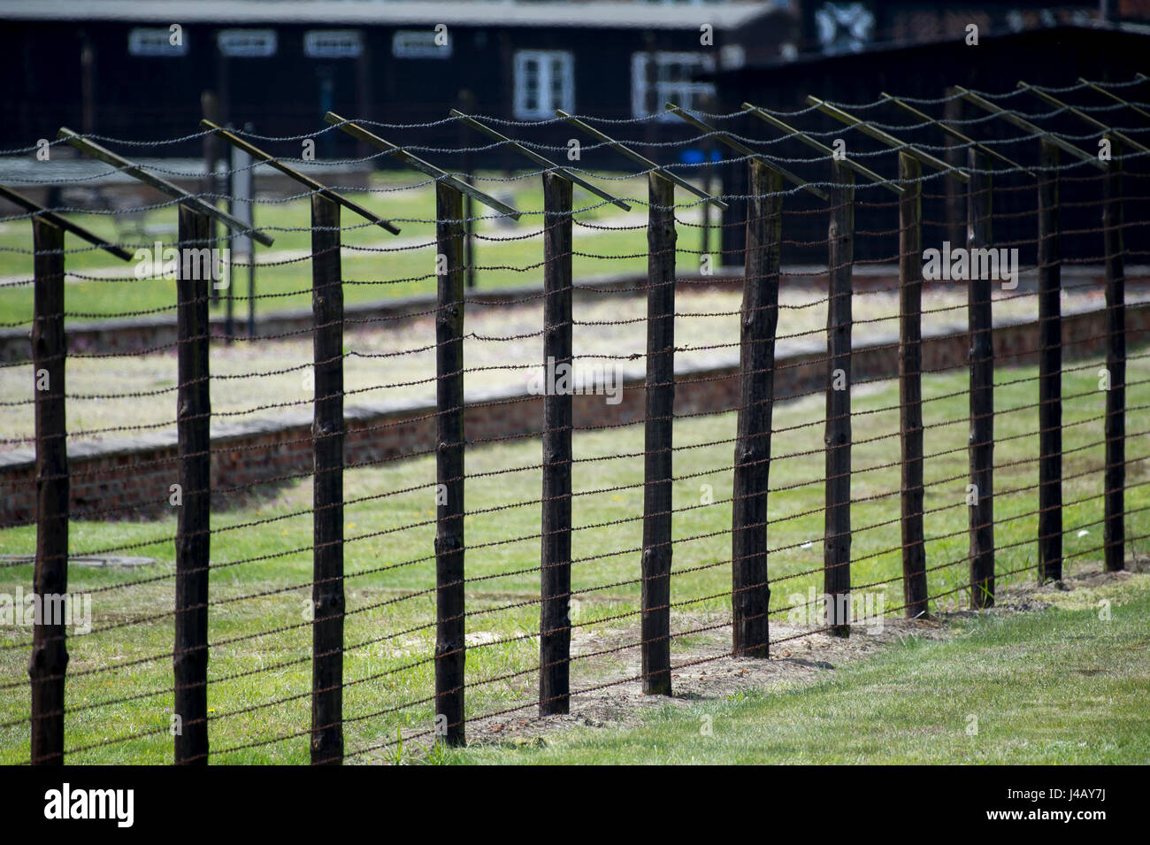 Barracks in Nazi German concentration camp KL Stutthof in 72 ...