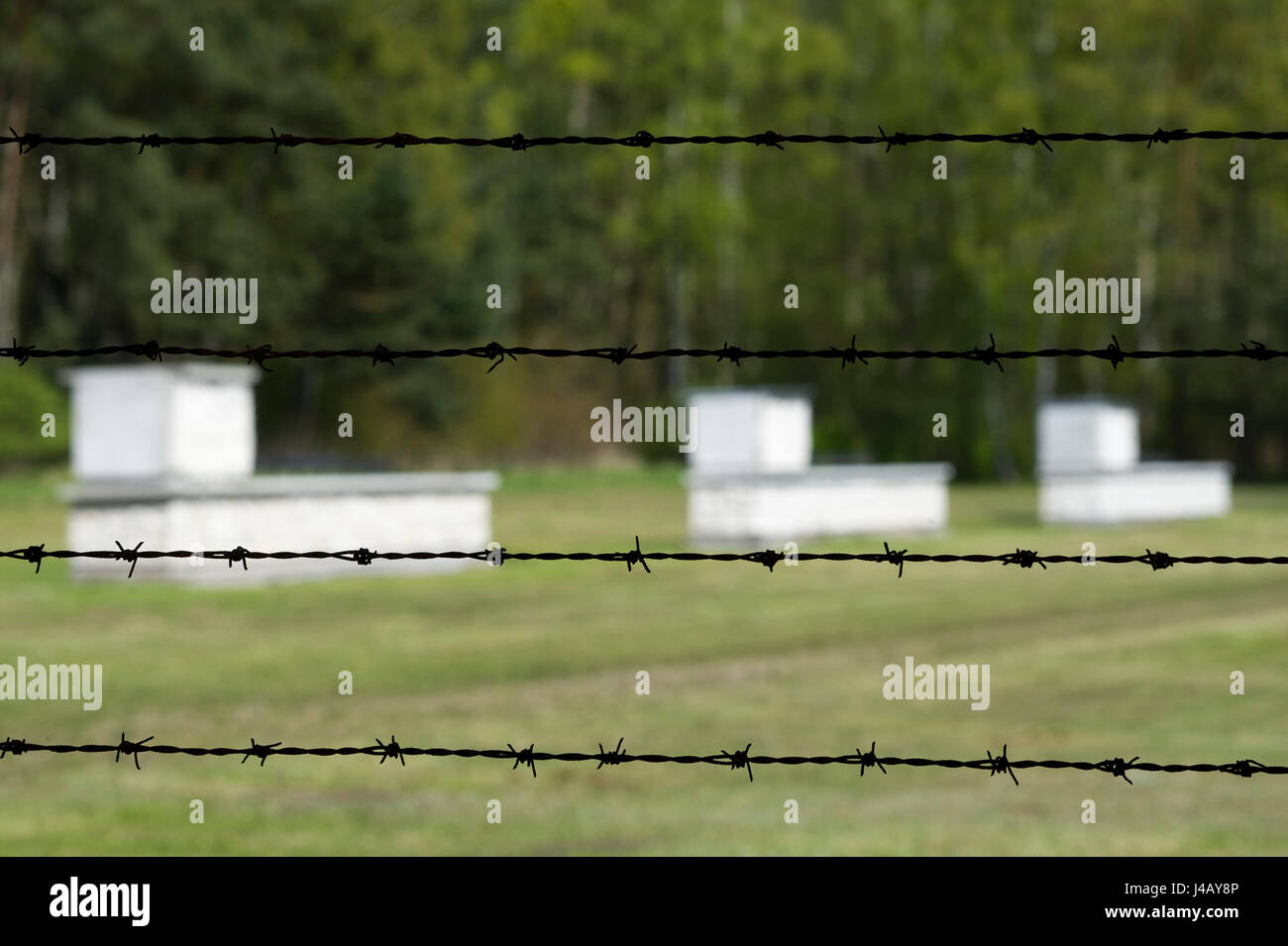 New Camp in Museum of Stutthof in Sztutowo, Poland. Today is a 72 ...