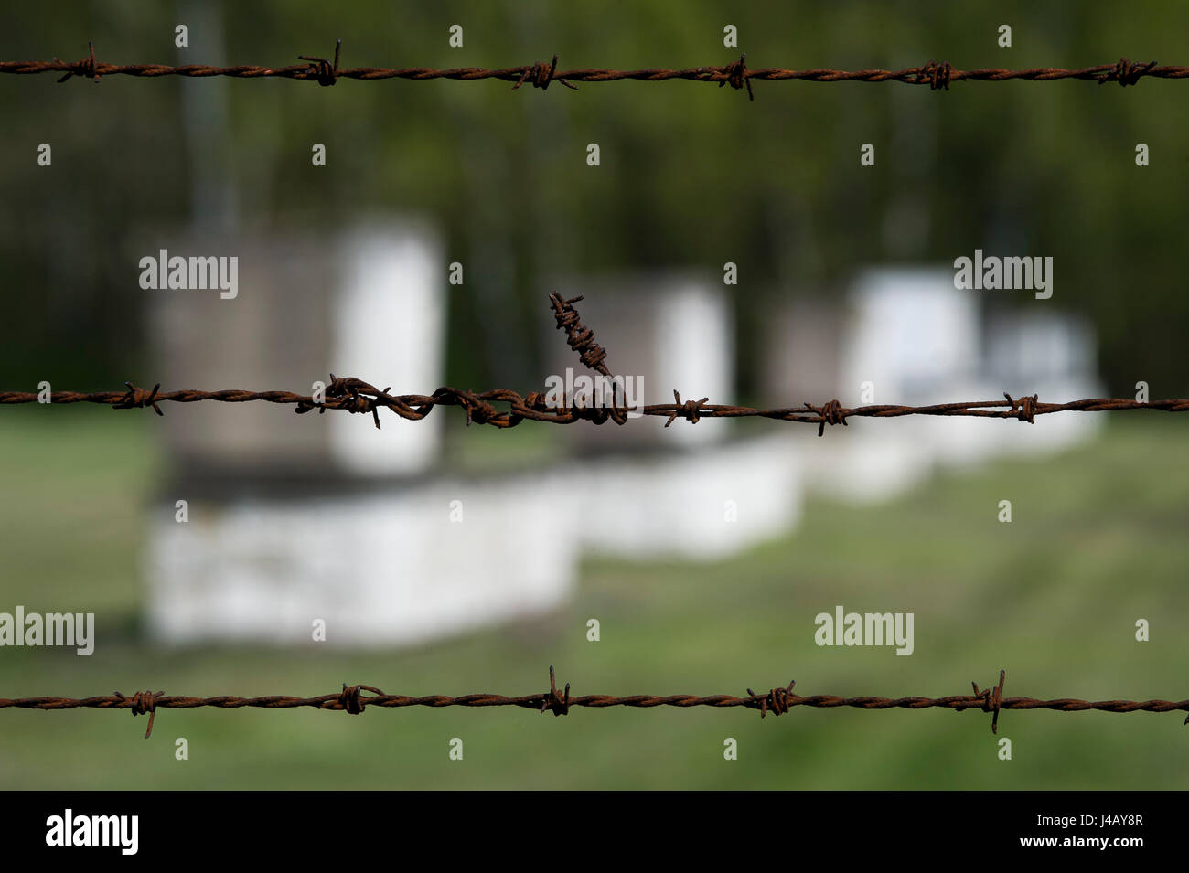 New Camp in Museum of Stutthof in Sztutowo, Poland. Today is a 72 ...