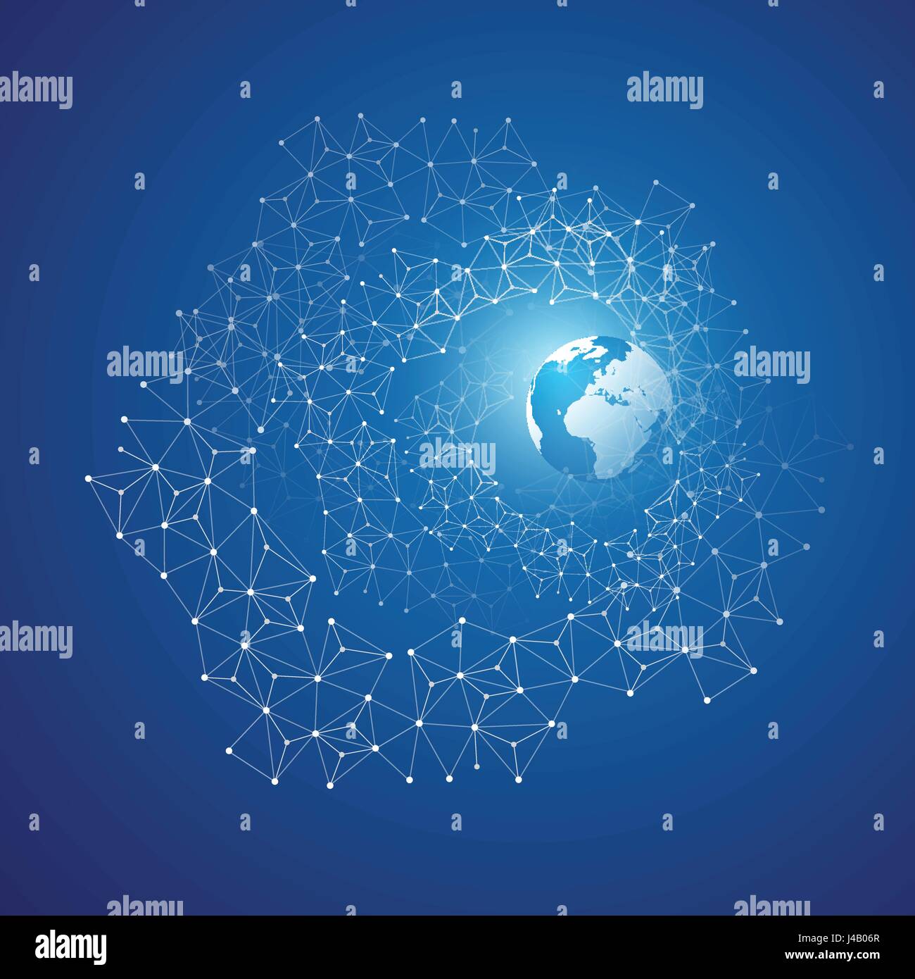 Cloud Computing And Networks With Globe Abstract Global Digital Network Connections