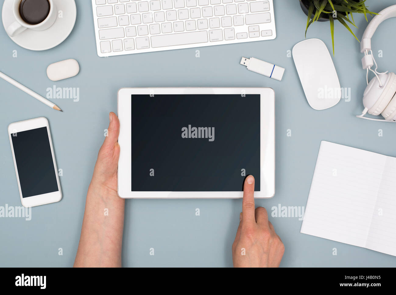 Banner mockup template tablet mockup template hi-res stock photography ...