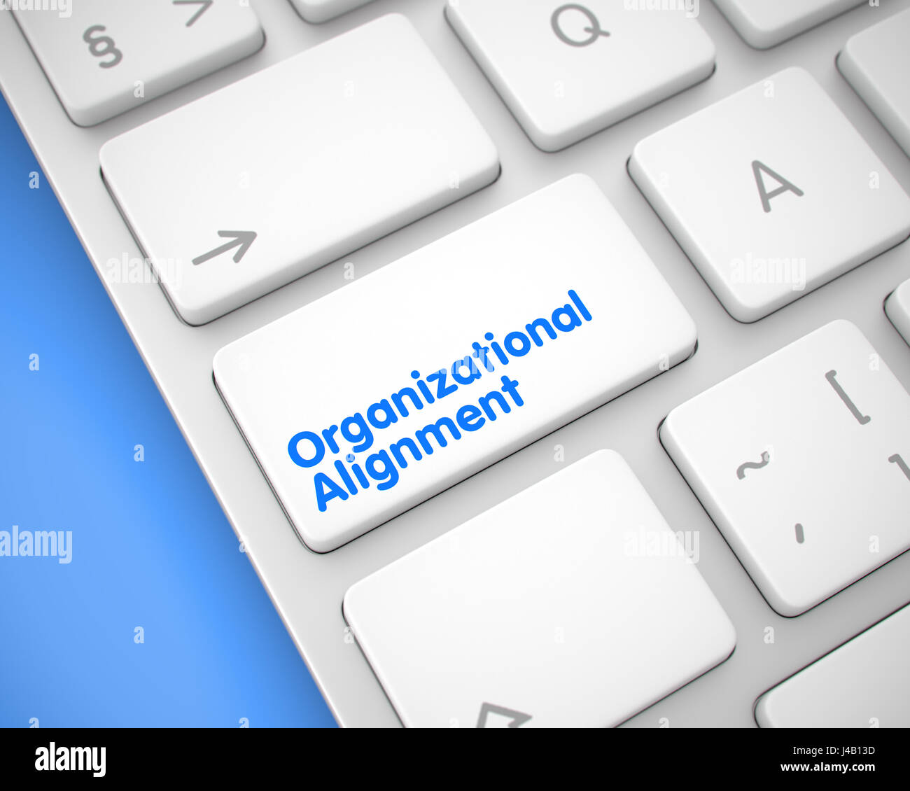 Organizational Alignment - Inscription on White Keyboard Key. 3D Stock ...