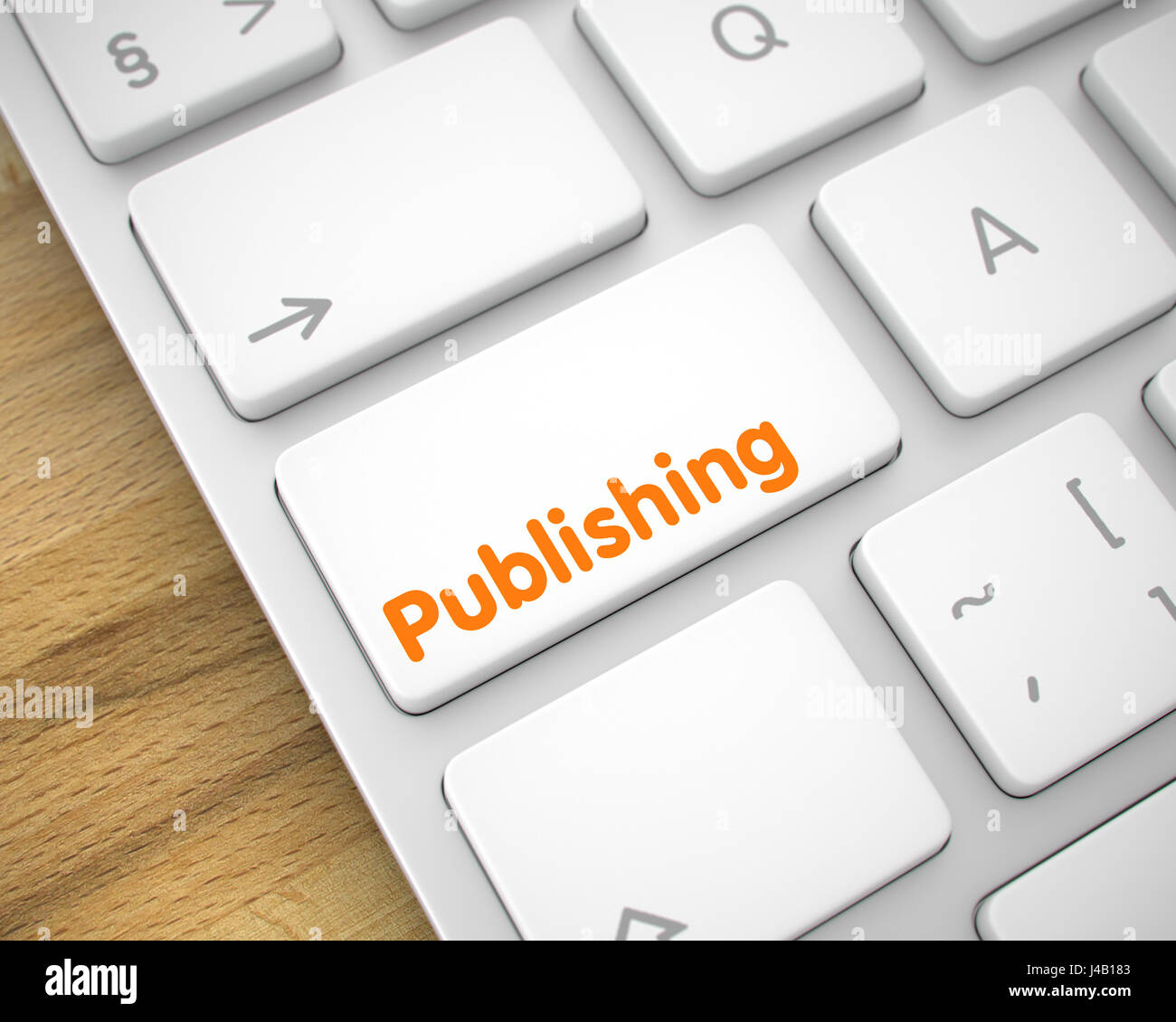 Publishing - Inscription on White Keyboard Button. 3D Stock Photo - Alamy