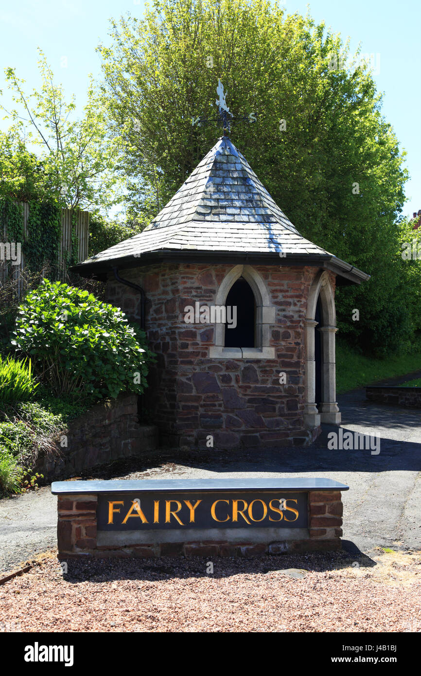 Bus Stop at Fairy Cross Devon Stock Photo - Alamy