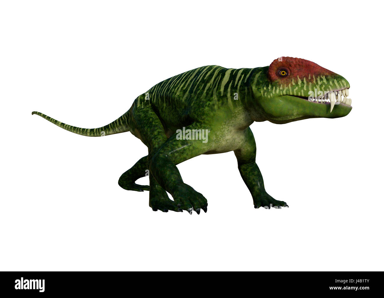 3D rendering of a dinosaur Doliosauriscus isolated on white background ...