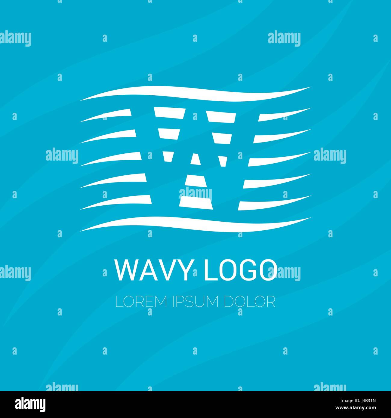 Creative wave vector logo design. Vector sign. Character logotype ...