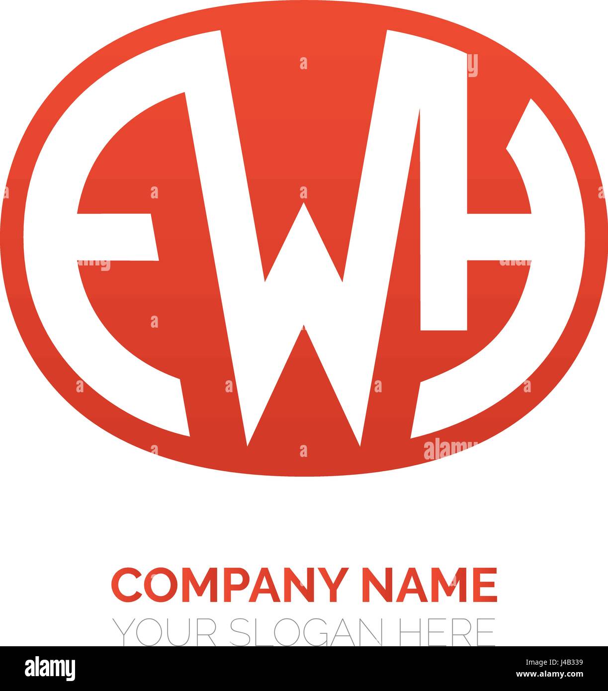 Creative EWH letter vector logo design. EWH Vector sign. Character ...
