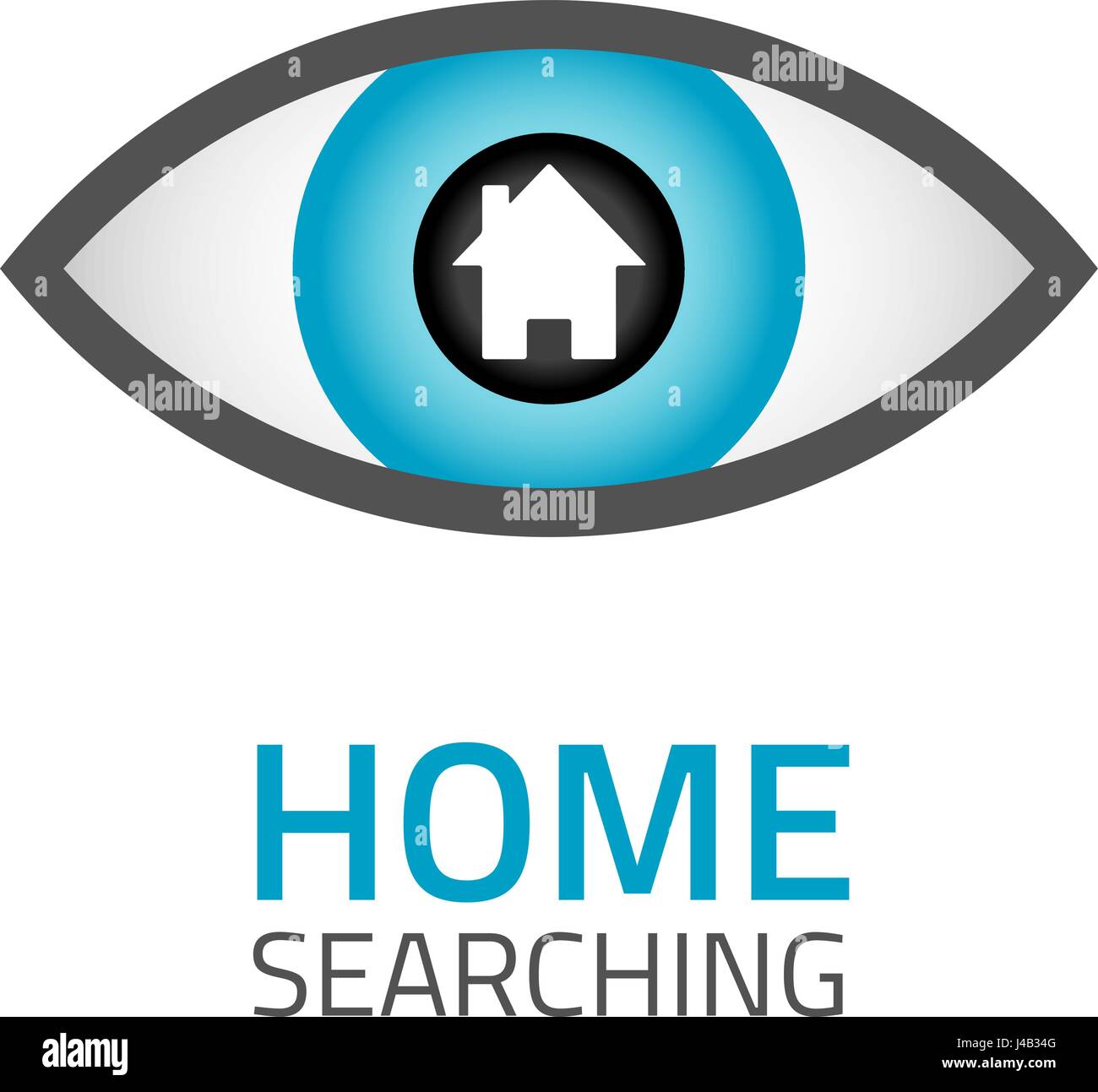 Home finder vector logo design. Real estate searching vector icon set ...