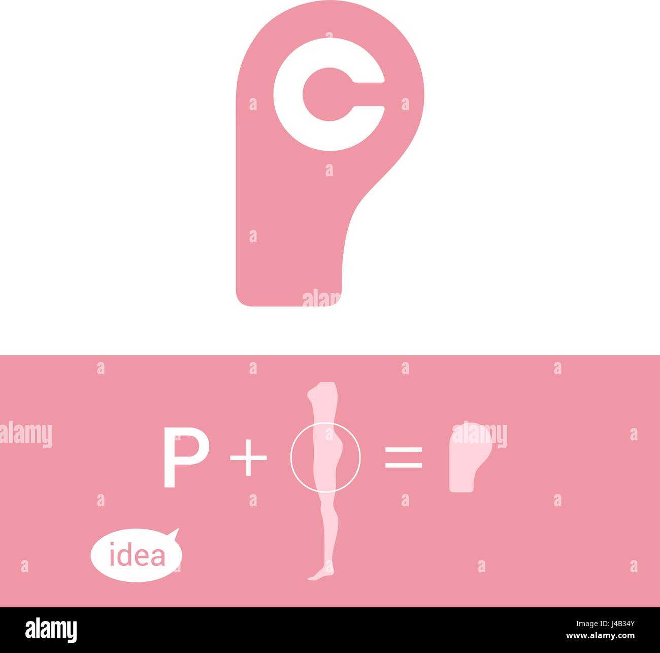 Creative P and C letter vector logo design. PC Vector sign. Logotype ...
