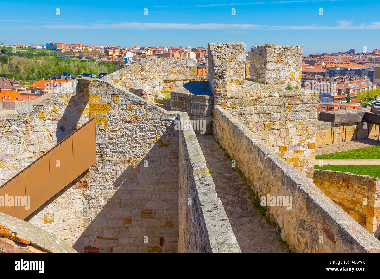 historical and ancient castle of Zamora, Spain Stock Photo - Alamy