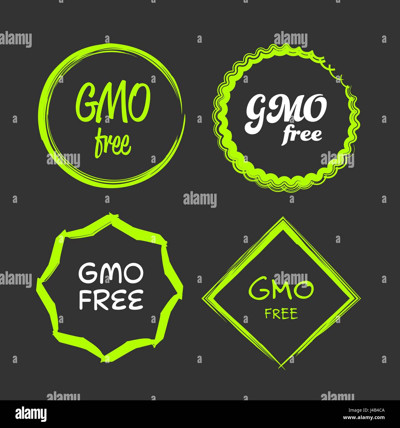 gmo free sign Stock Vector Image & Art - Alamy