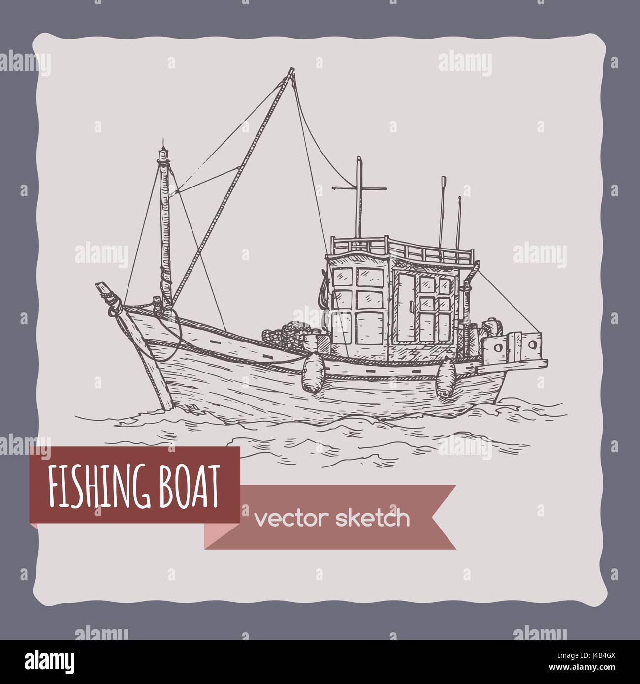 Fishing Boat Sketch