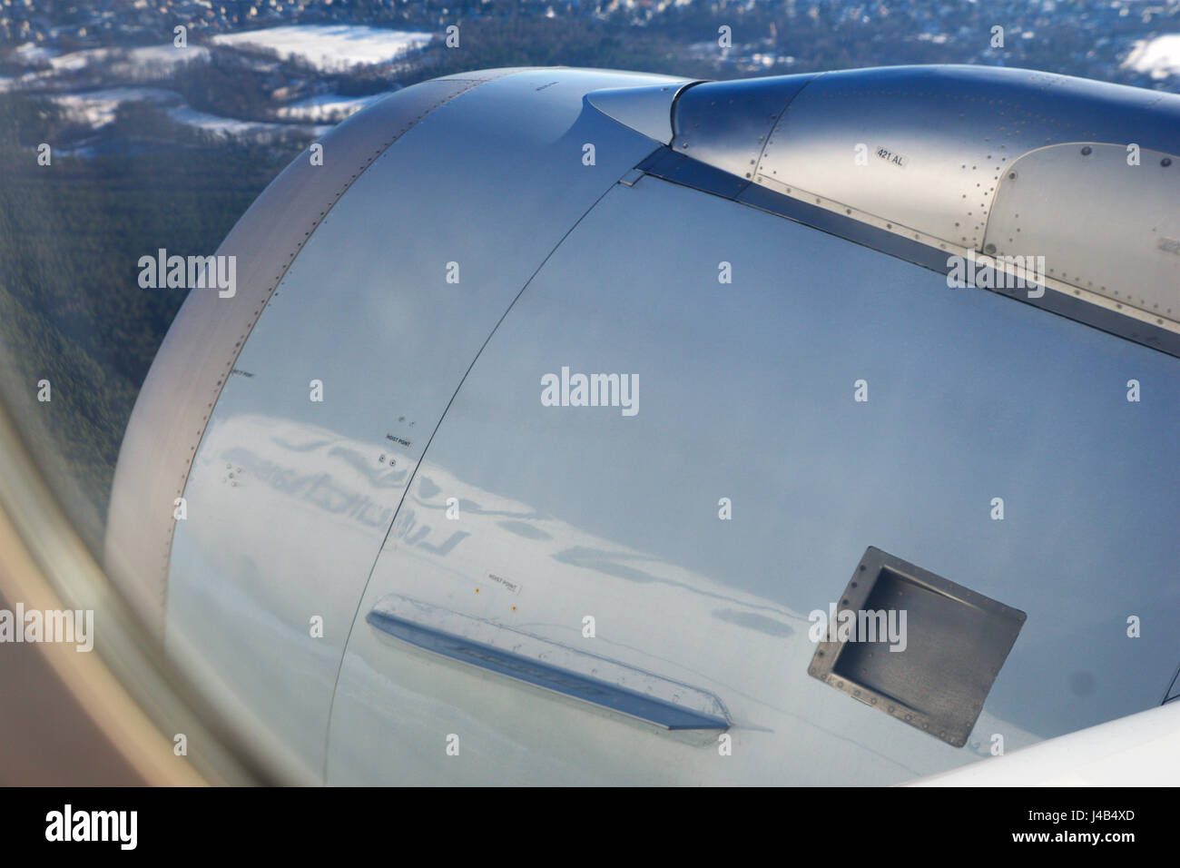 Airplane window frame hi-res stock photography and images - Alamy