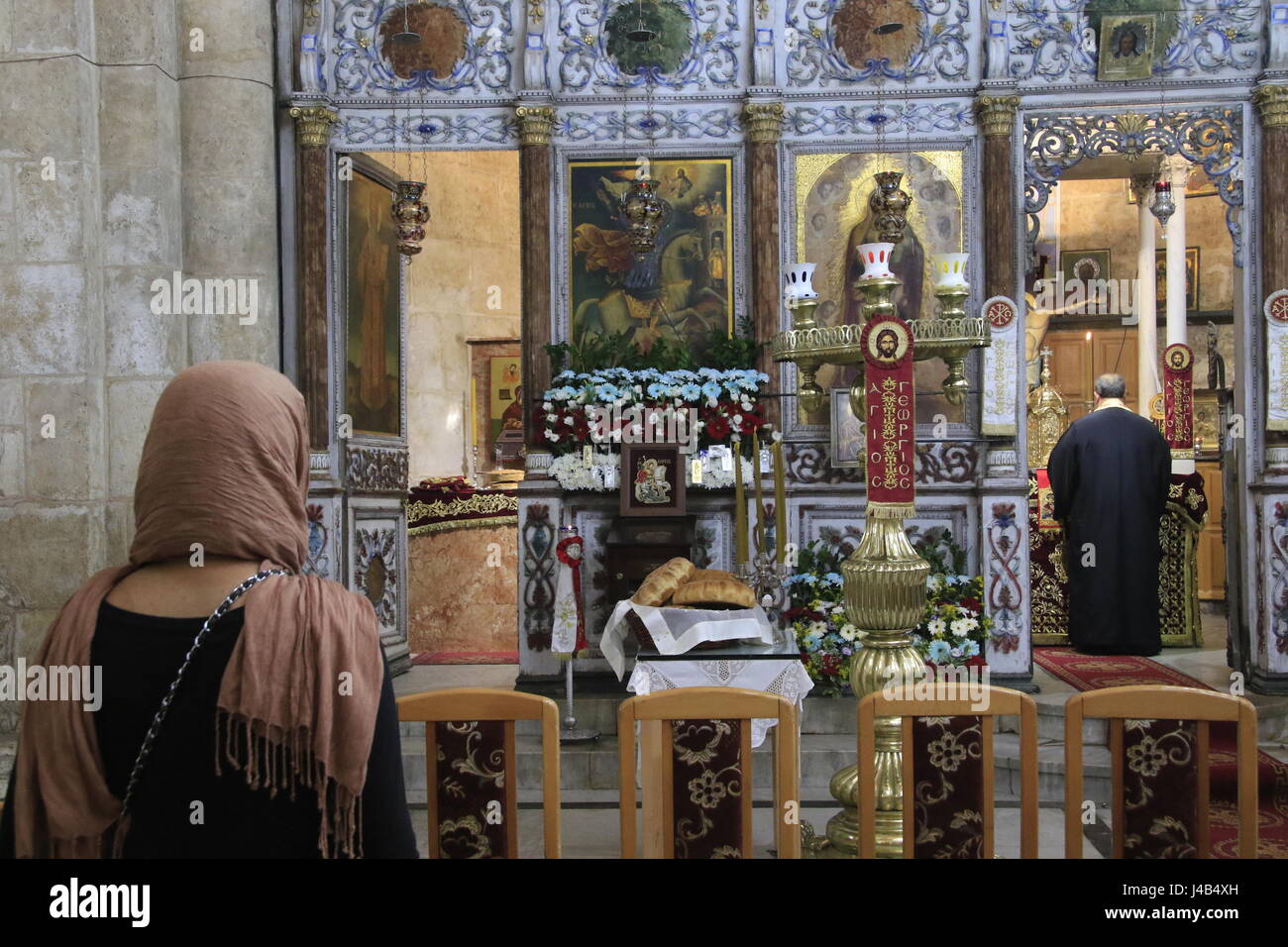 Israel, Lod, the Greek Orthodox Church of St. George Stock Photo - Alamy