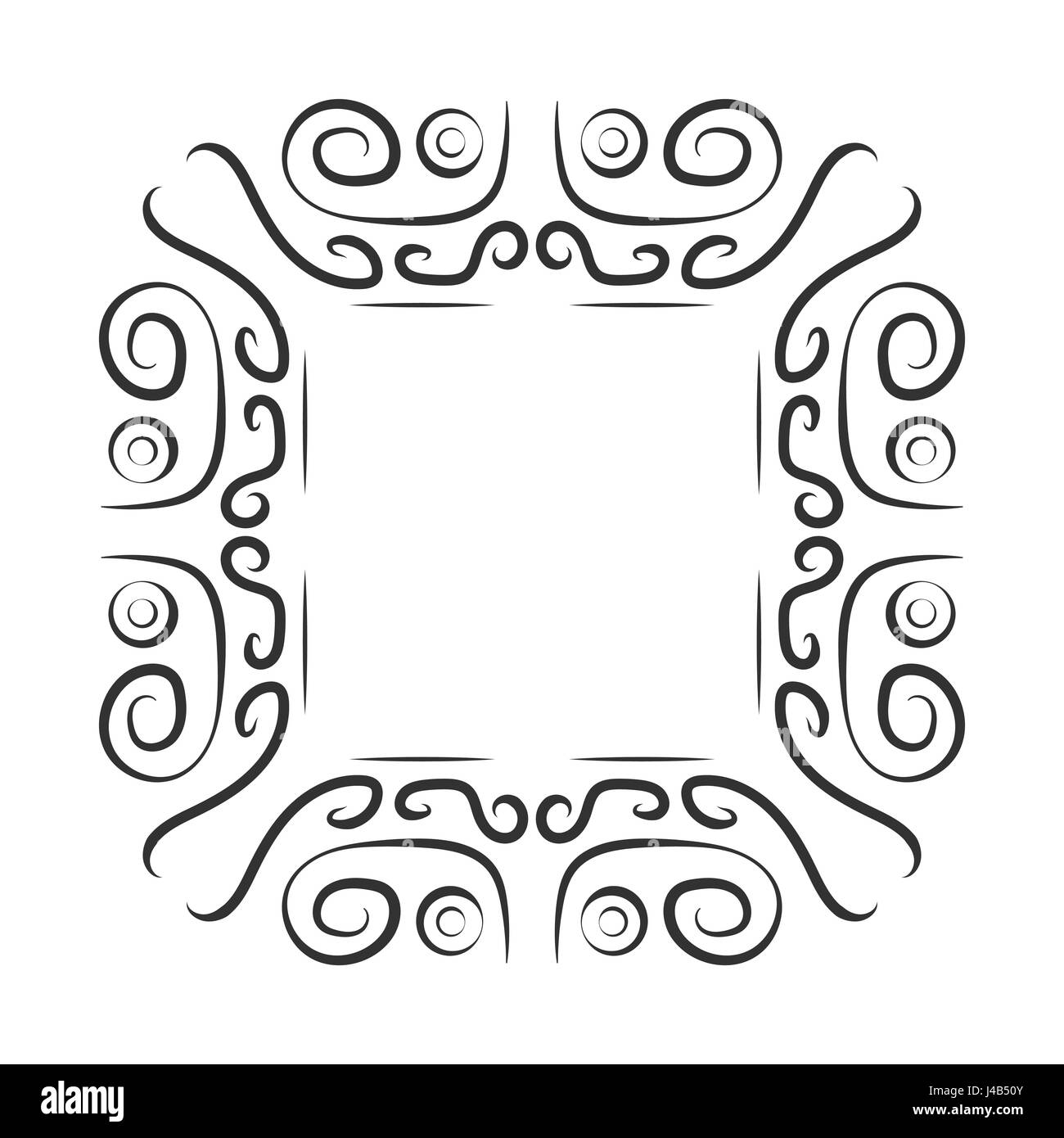 Curved decorative frame hi-res stock photography and images - Alamy
