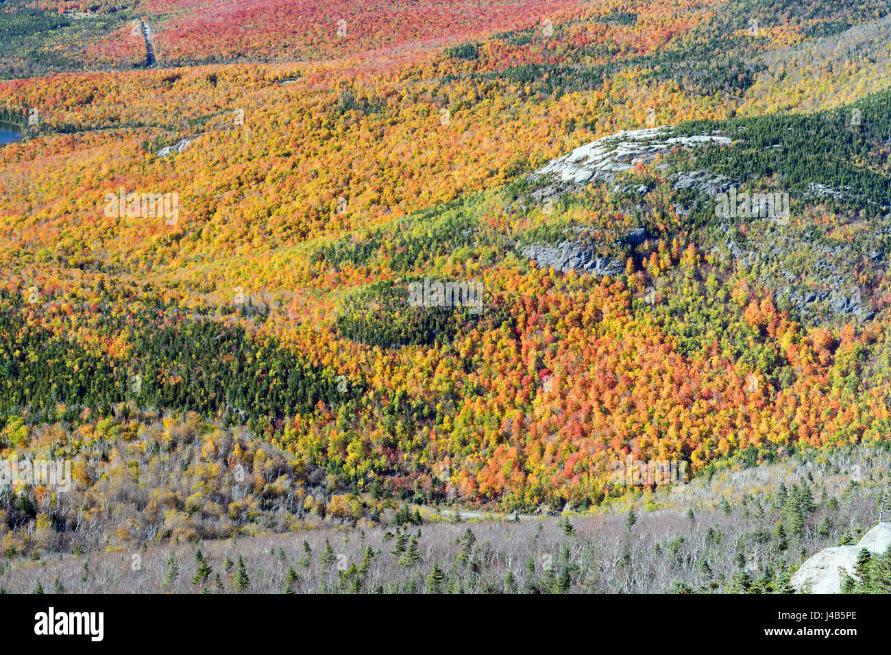 View from the top of Mt Cascade, Adirondacks, New York State, USA Stock ...