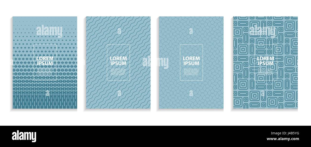 Simple Minimal Covers Template Design. Future Geometric Pattern Stock ...