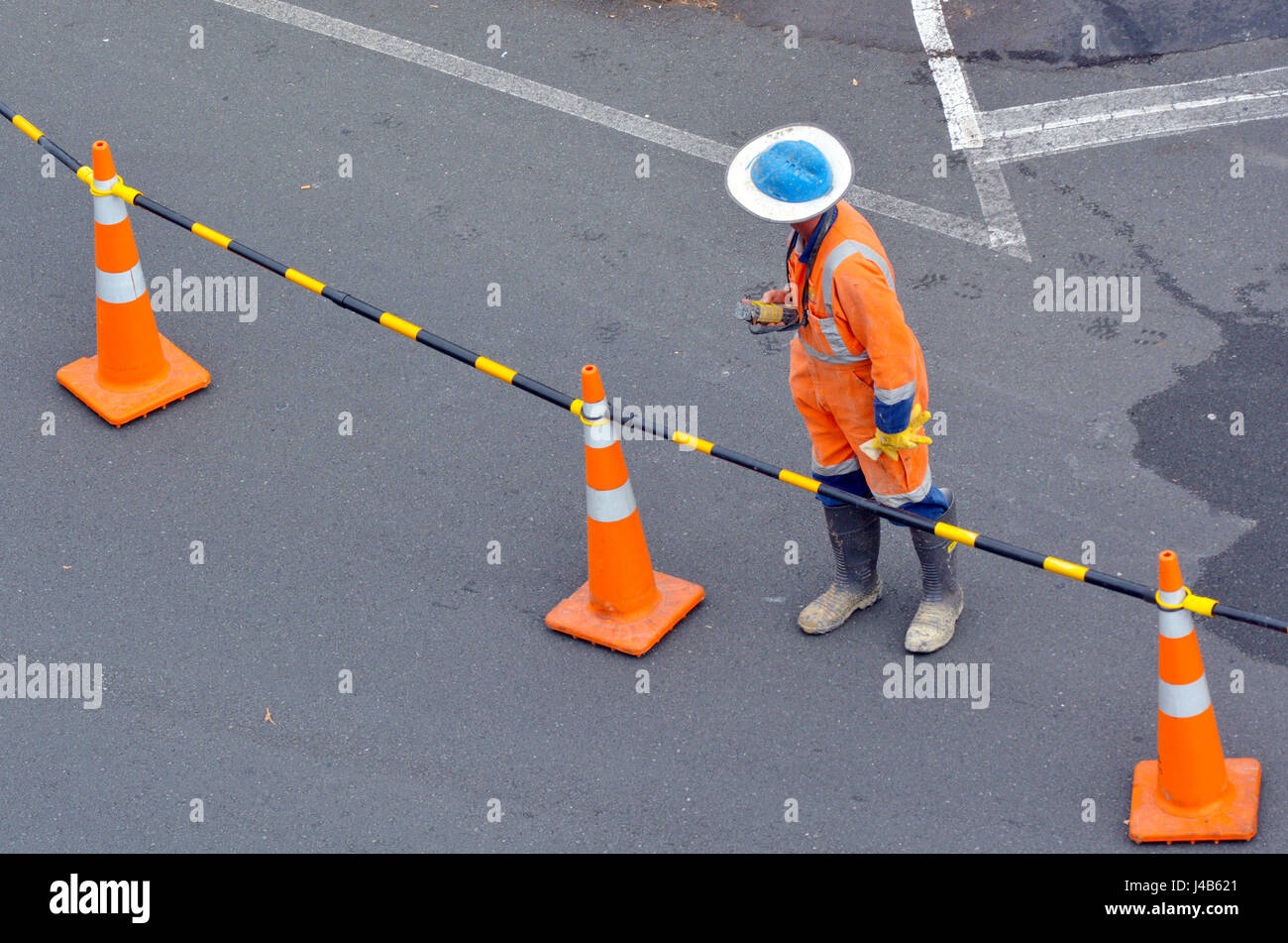 Construction Site Traffic Markings High Resolution Stock Photography ...