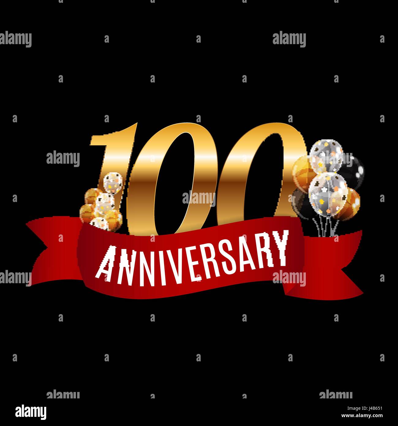 100 years badge hi-res stock photography and images - Alamy