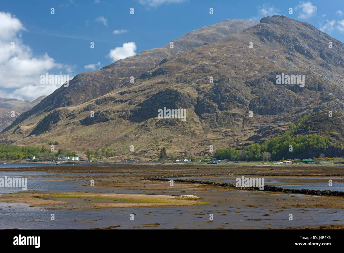 Loch Duich by Sheil Bridge in Kintail district on the West of Scotland ...