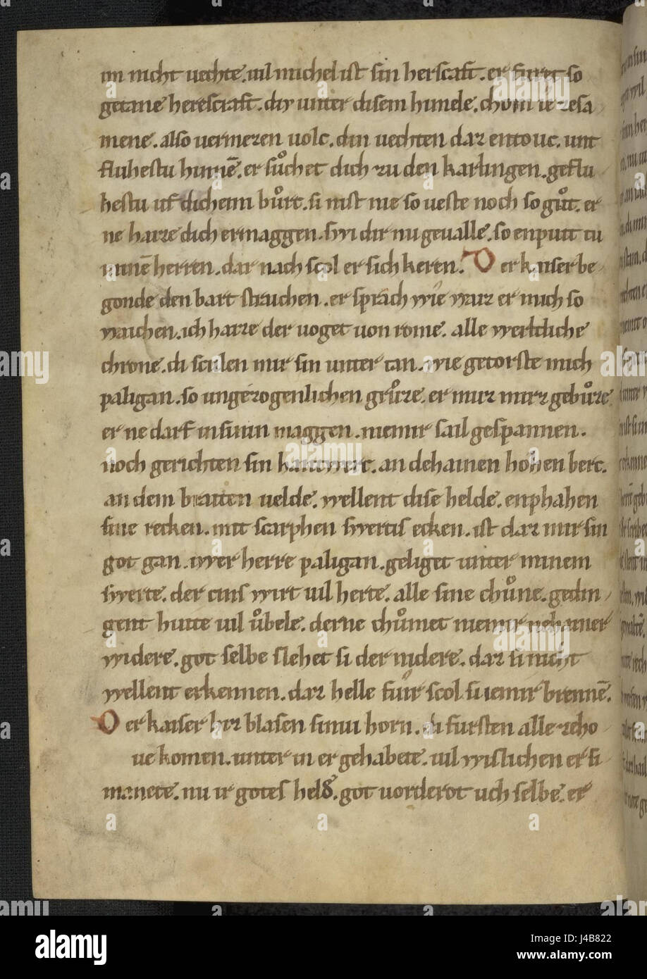 This medieval manuscript, known as the 'Rolandslied,' is a key ...