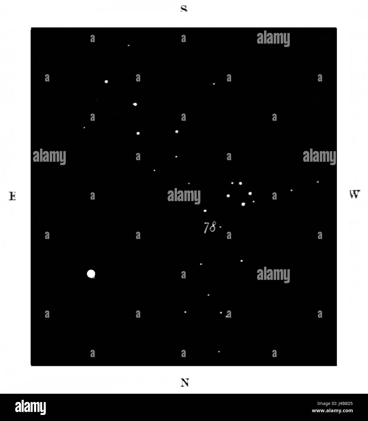 Astronomical chart orion Black and White Stock Photos & Images - Alamy