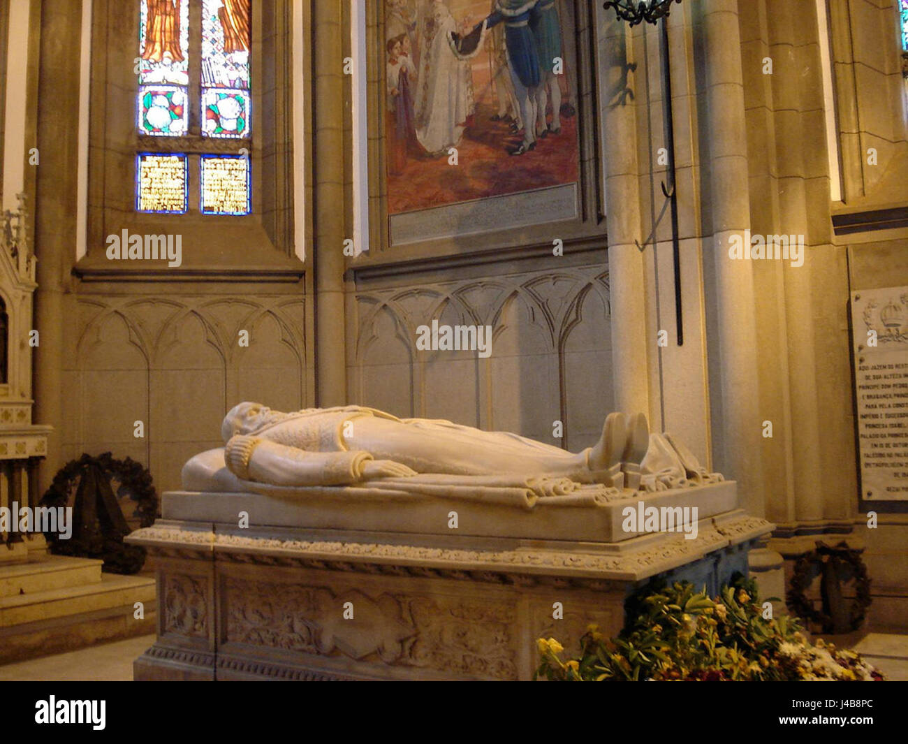 The Petropolis Cathedral, located in Brazil, is a prominent example of ...