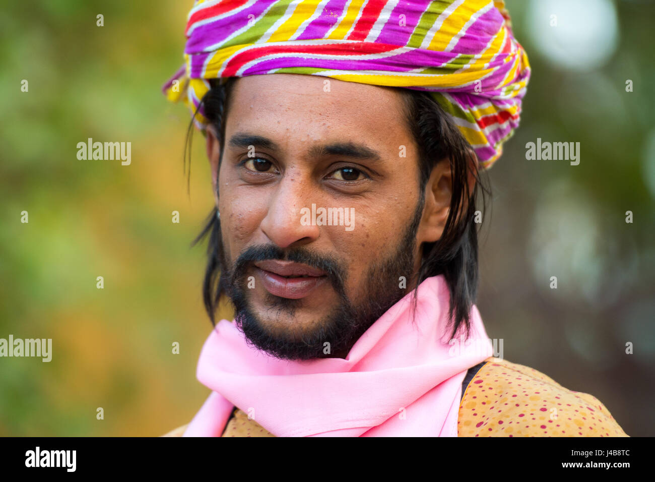 Indian man in turban Stock Photo - Alamy