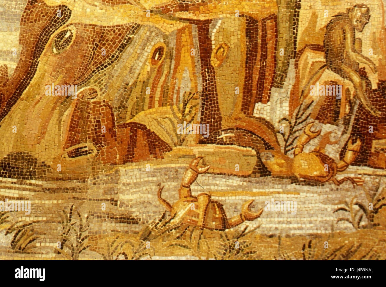 Praeneste Nile Mosaic Section 2 Detail 2 Stock Photo - Alamy