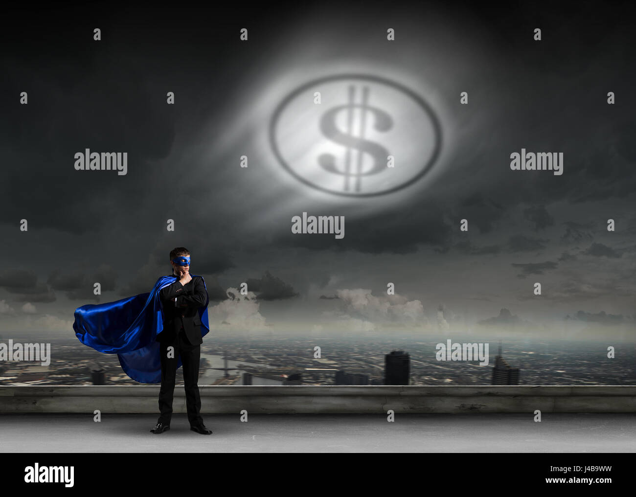 Employee with super skills Stock Photo - Alamy