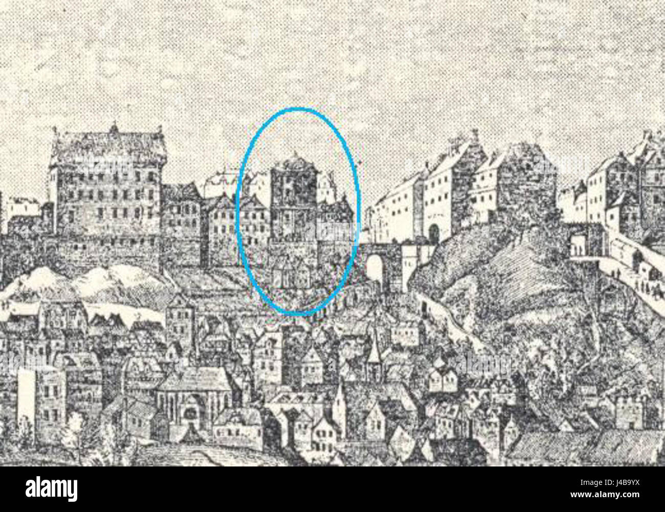 This title refers to Prague Castle (Praha Hrad) in the year 1607 ...