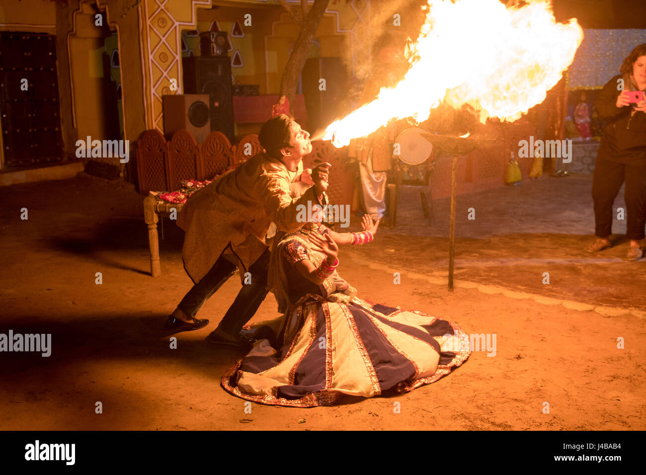 Woman breathing fire hi-res stock photography and images - Alamy