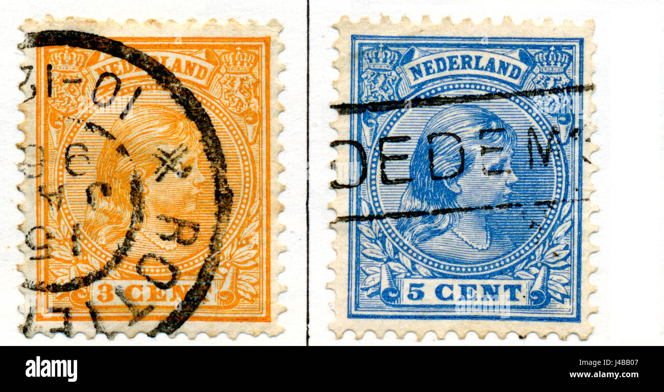 A 1891 postage stamp, featuring intricate designs and printed in the ...