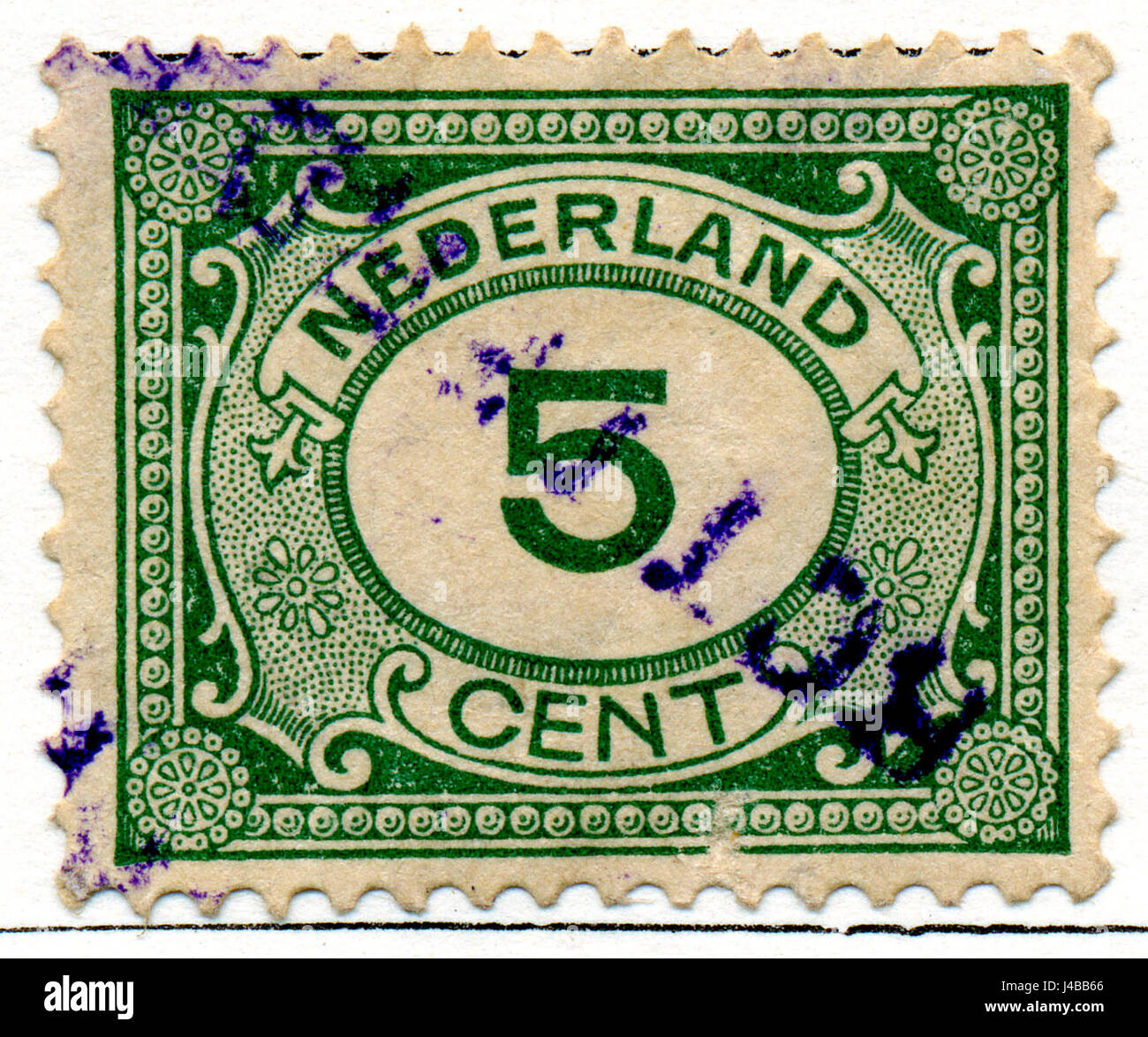 The 1921 5-cent Postzegel is a stamp from the Netherlands, issued in ...