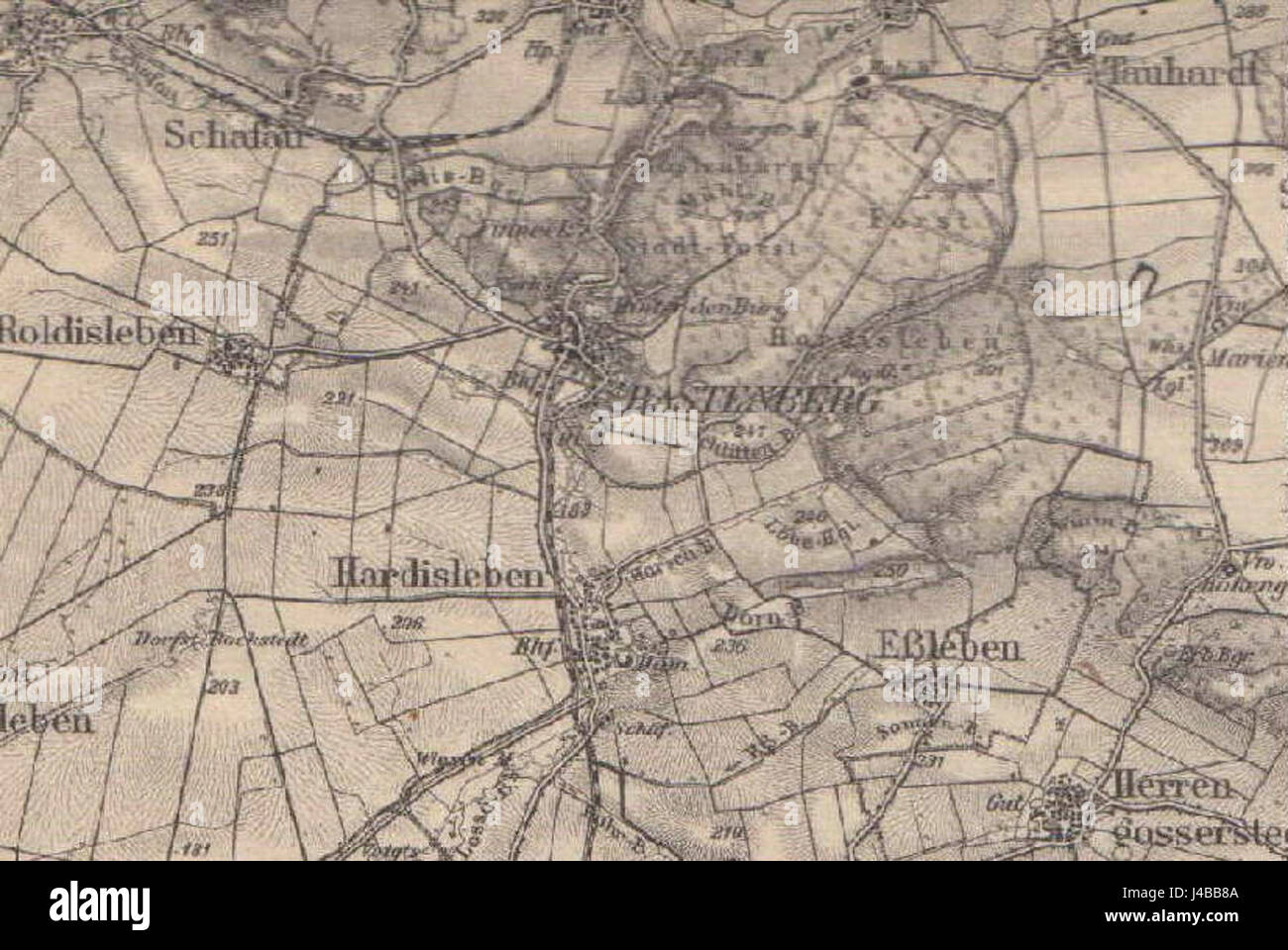 Rastenberg Karte 1921 Stock Photo - Alamy