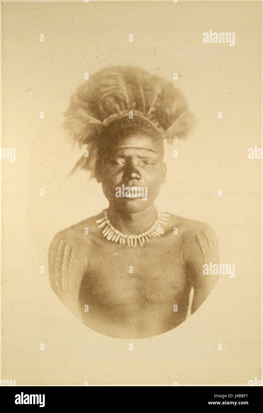 Richard Buchta Portrait of a Bari man Stock Photo - Alamy