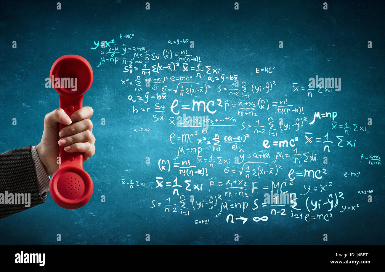 Getting a call Stock Photo - Alamy