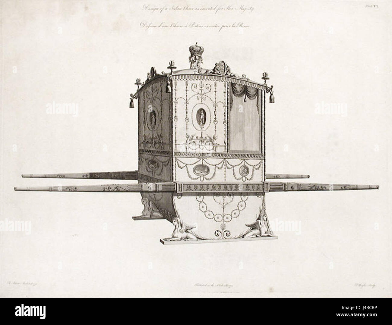 Robert Adamâ€™s design for a sedan chair for Queen Charlotte reflects ...