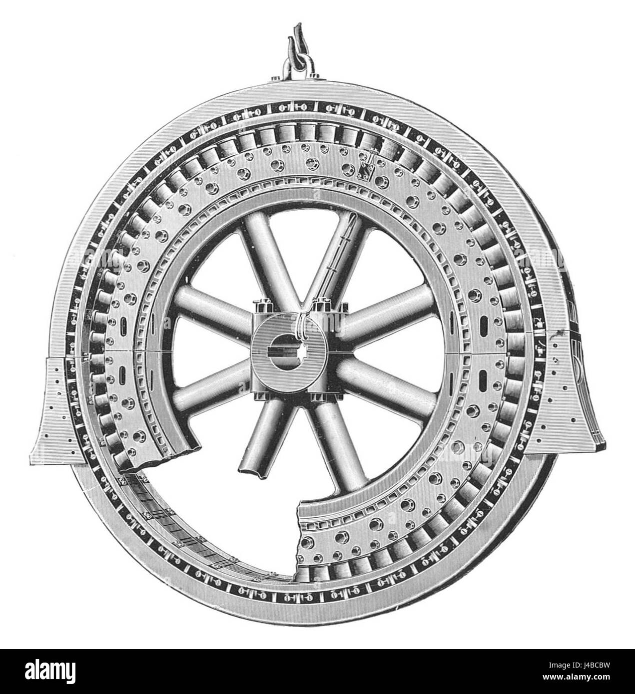 Rotating field armature of fly wheel alternator (Rankin Kennedy ...
