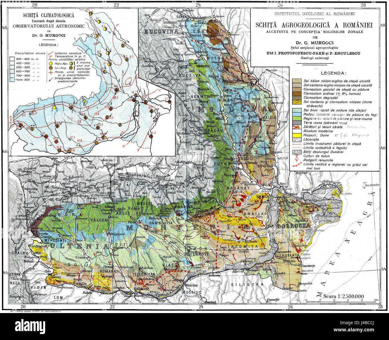 'Romania soluri si clima' by Gheorghe Murgoci examines the soils and ...