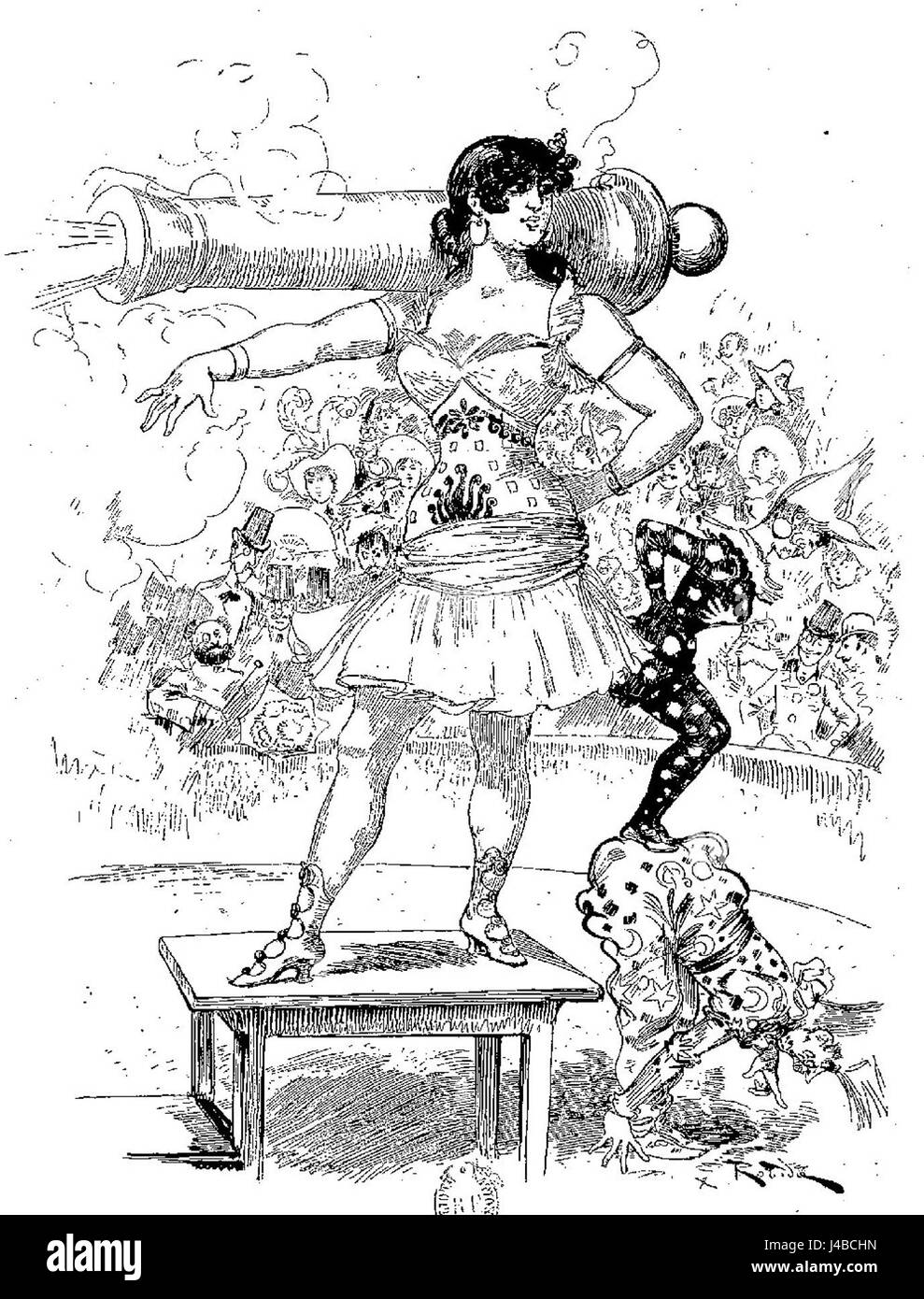 Illustration from Albert Robida's 'Le Vingtième Siècle', depicting ...