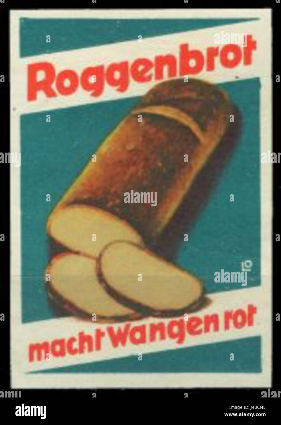 Roggenbrot macht Wangen rot Louis Oppenheim Stock Photo - Alamy