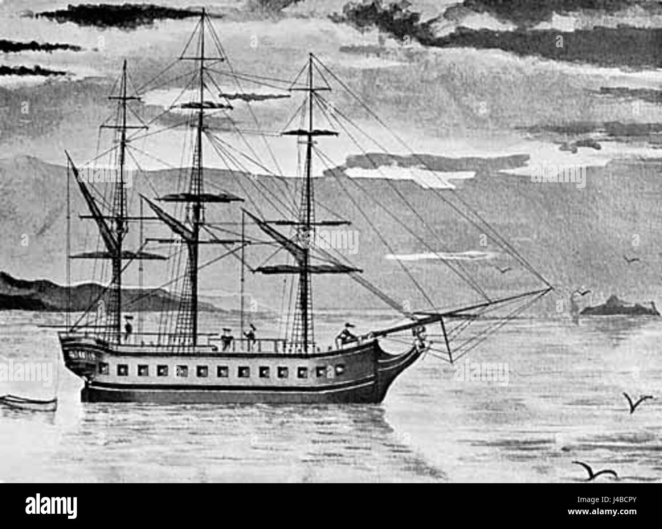 Captain cook discovery ship hi-res stock photography and images - Alamy