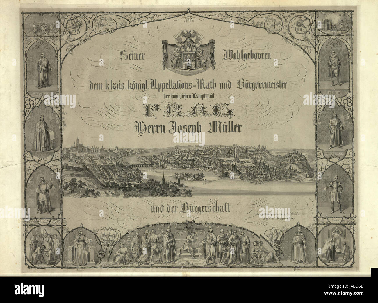 The Pinasuv plan for Prague's titulni list (title page) offers a ...