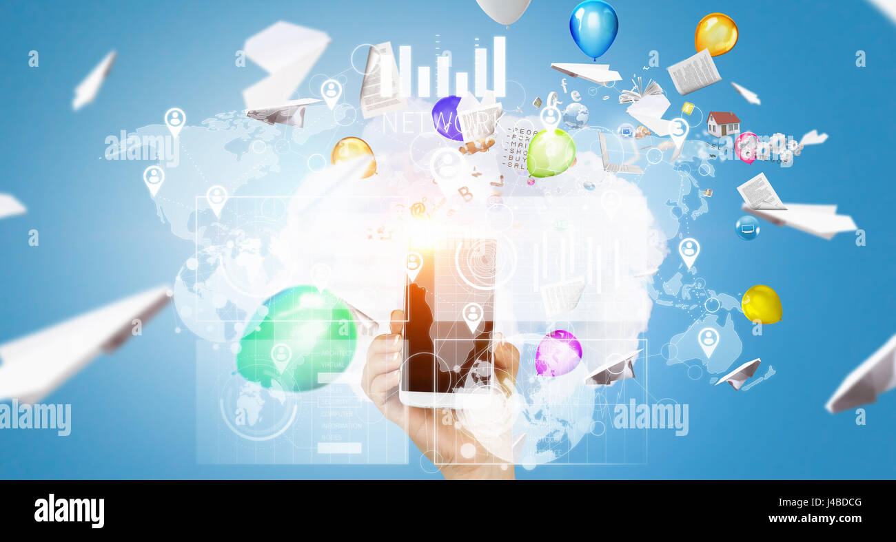 Hand infographic hi-res stock photography and images - Alamy