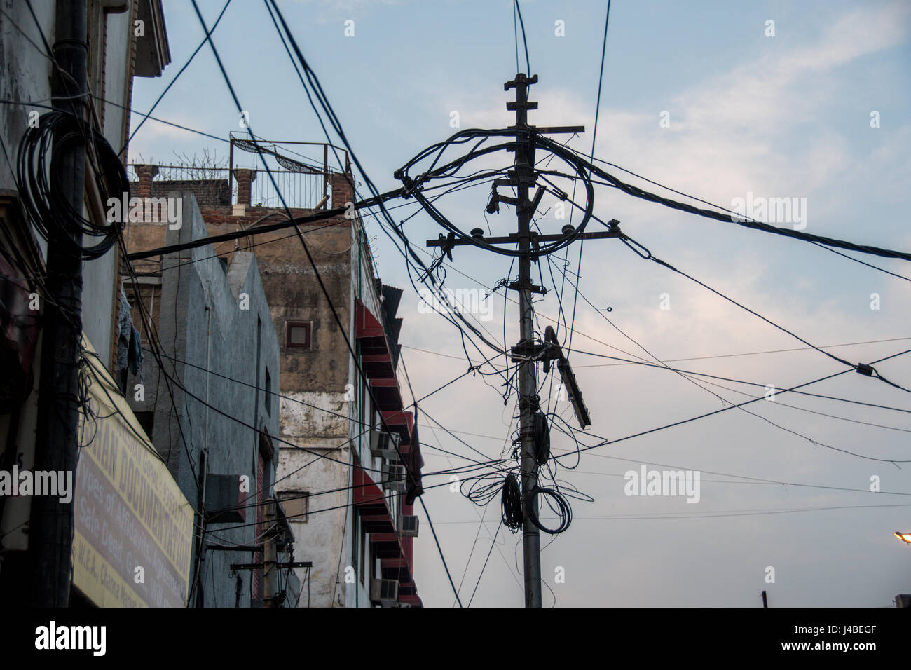 Power lines india hi-res stock photography and images - Alamy