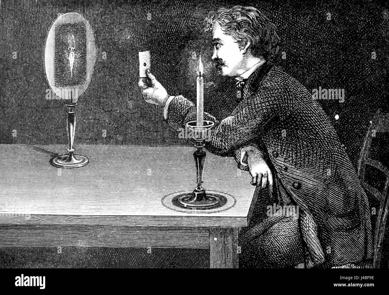 Optical experiments Black and White Stock Photos & Images - Alamy