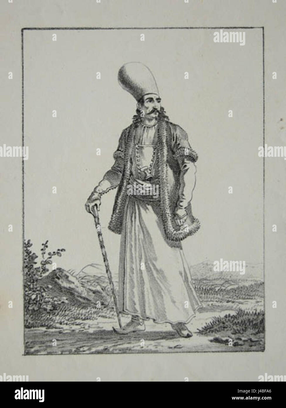 Persian with a cane refers to an artistic depiction of a Persian man or ...