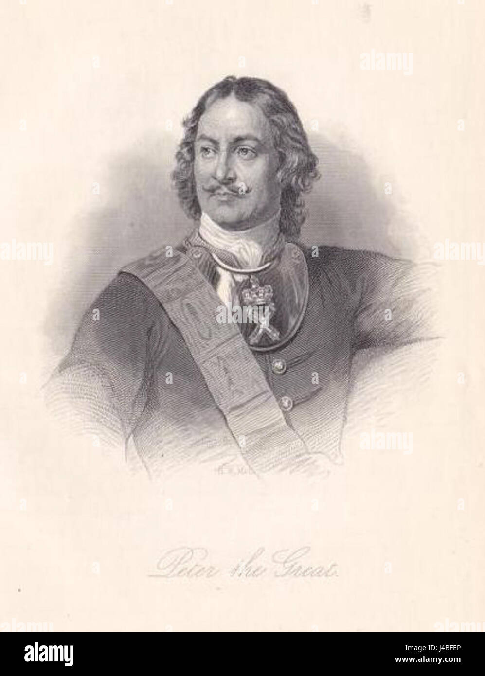 The portraits of Peter I of Russia, also known as Peter the Great ...