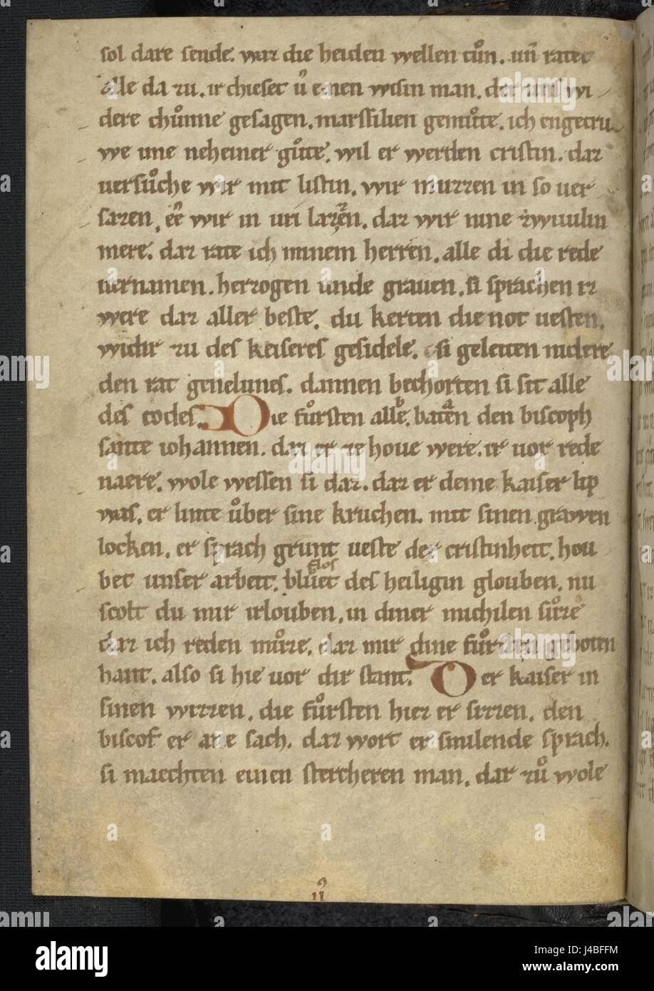 The 'Pfaffe Konrad Rolandslied' is an old manuscript, dating from the ...